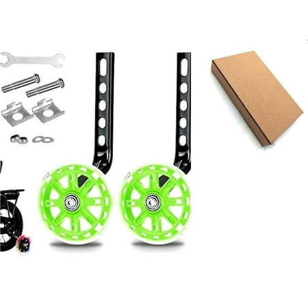 1Pair Bicycle Flash Training Wheels Bike Stabilizer Support Wheels ...
