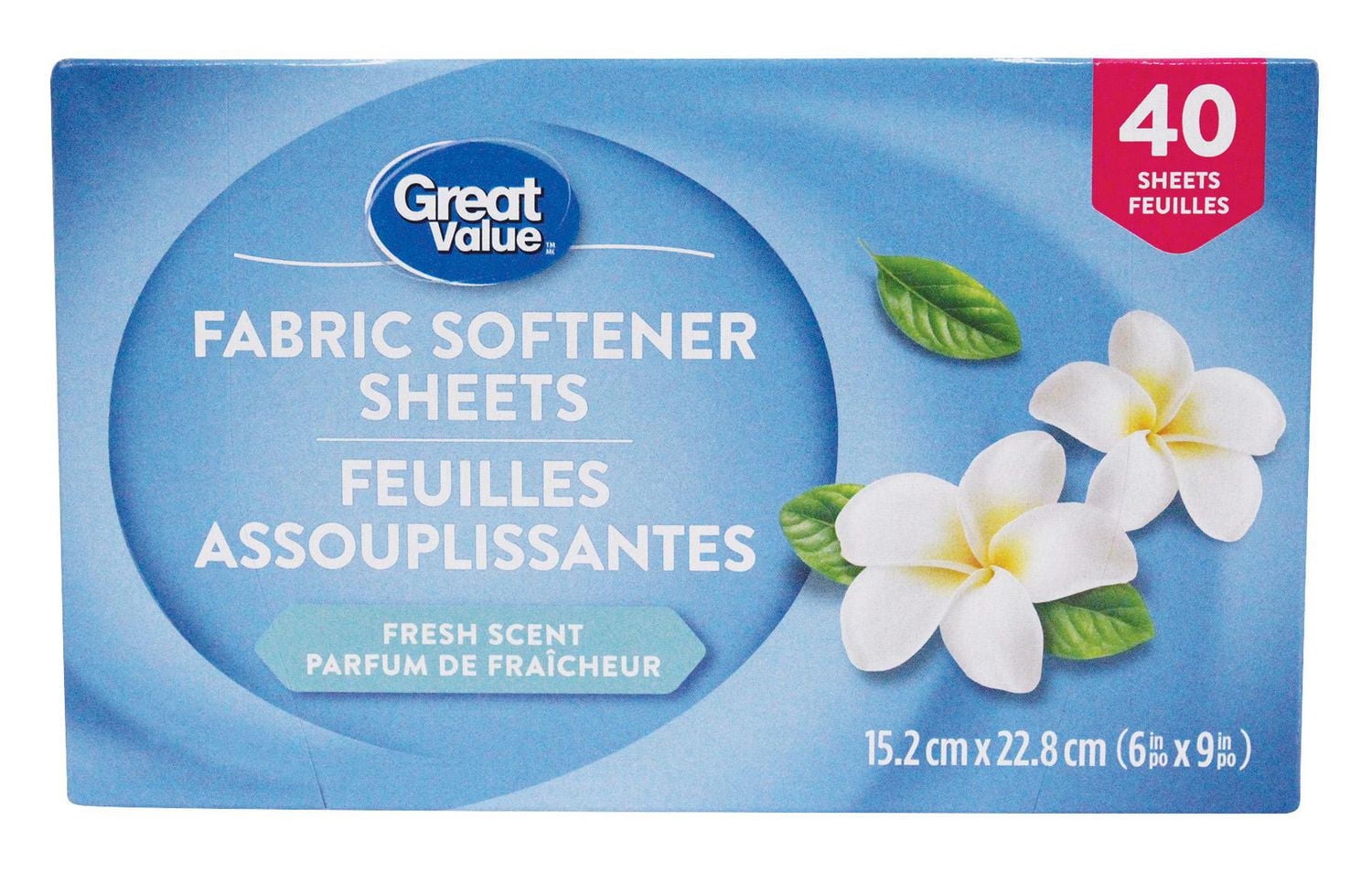 Great Value Fresh Scent Fabric Softener Sheets, 40 Sheets - Walmart.ca