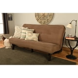 Kodiak Furniture Carson Wood Futon in Java Finish w/Mocha Brown ...