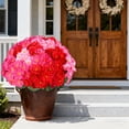 Artificial Geraniums Bright Red+rosy+pink 6PCS Outdoor Indoor Decor ...