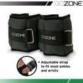 GoZone Pair of Adjustable Ankle or Wrist Weights 2lbs Each for Exercise ...