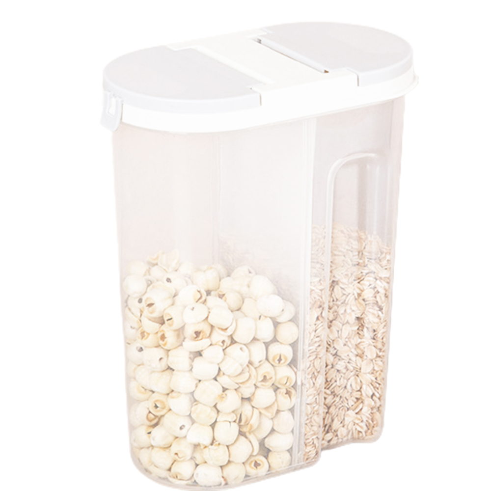 Rice Storage Barrel Dispenser Plastic Clear Dry Goods Container for ...