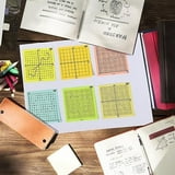 Mr. Pen- Graph Paper Sticky Notes, 6 Pads, 3x3 Inch, Bright Colors ...