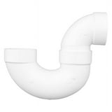 Charlotte Pipe Schedule 40 4 in. Hub x 4 in. Dia. Hub PVC P-Trap ...