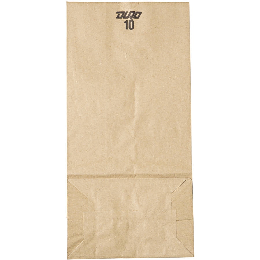 General Supply Duro Fold Top Paper Bag, 10 lbs, Brown, 500 Ct - Walmart.com