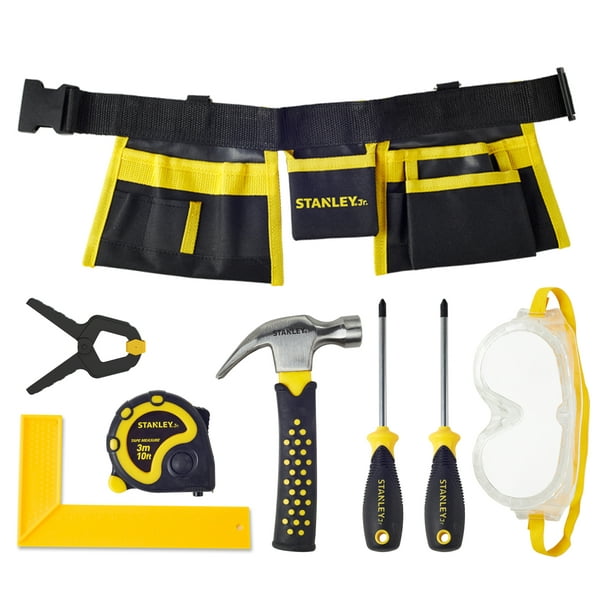 STANLEY Jr. 8-Piece Toy Tool Set | ST033-08-SY - Walmart.com - Walmart.com