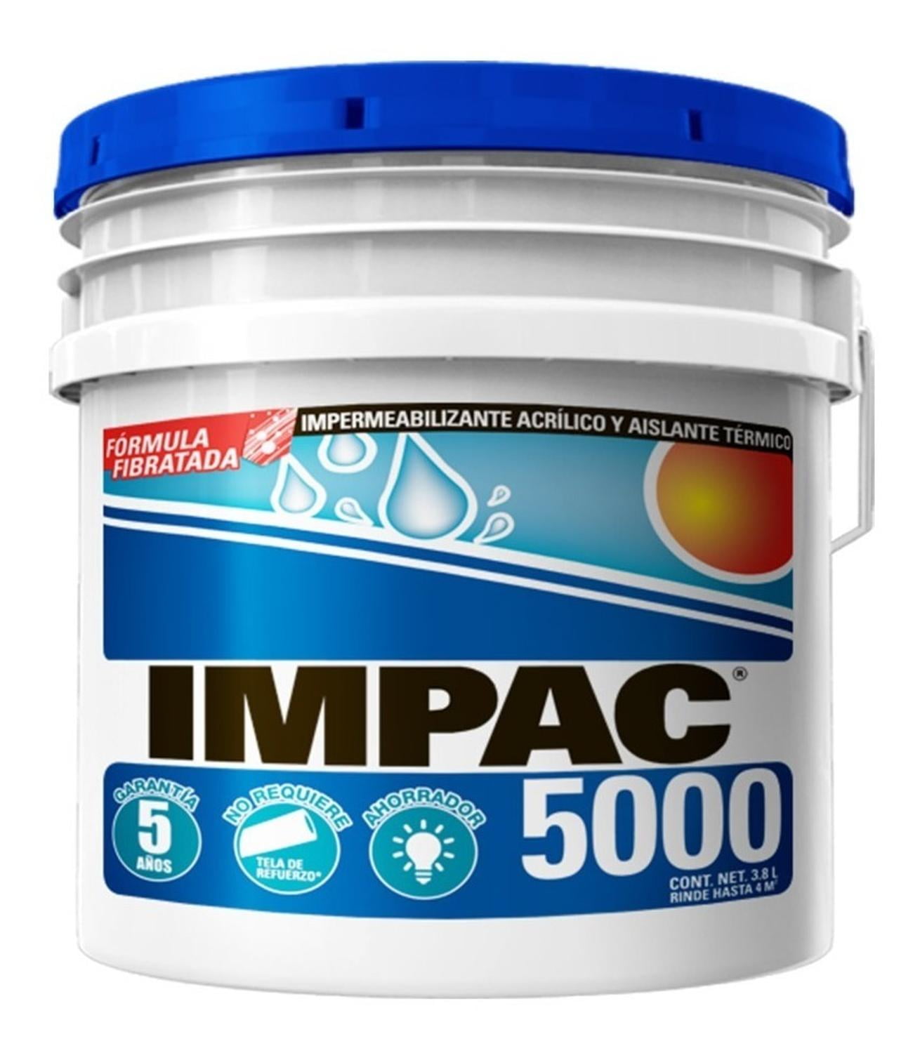 IMPAC 5000 Fibratado Blanco 3.8l Impermeabilizante IMPAC IMPAC 5000 ...