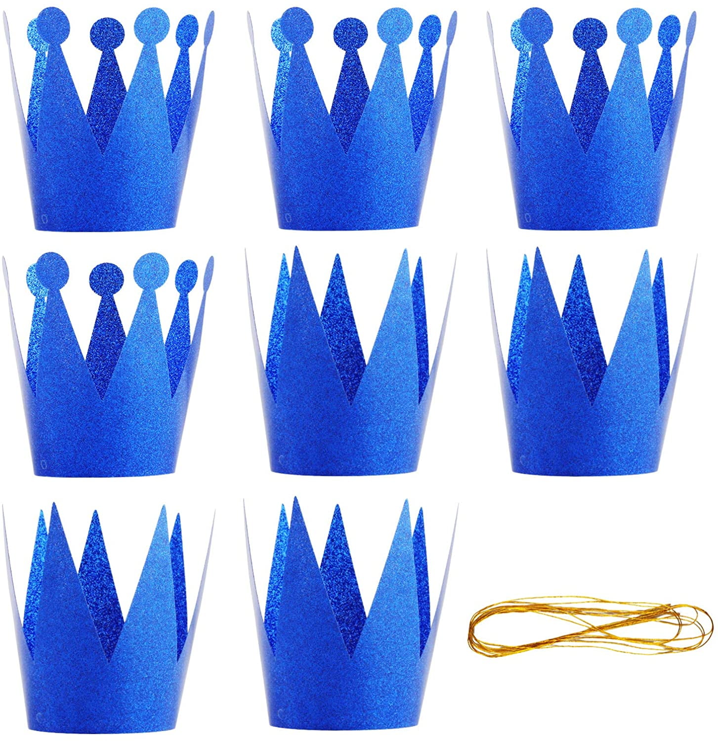 8PCS Birthday Crown Hats Party Hats Caps for Birthday,Celebration Baby ...