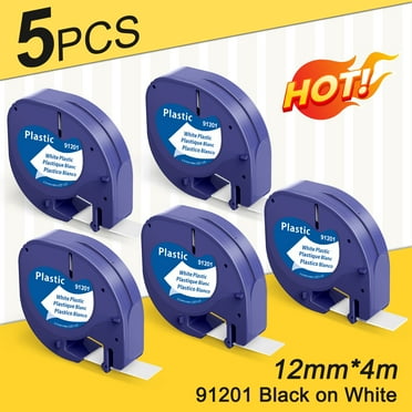 Compatible Industrial Label Tape Replacement for DYMO Rhino 18444 Permanent Vinyl Label Tape ...