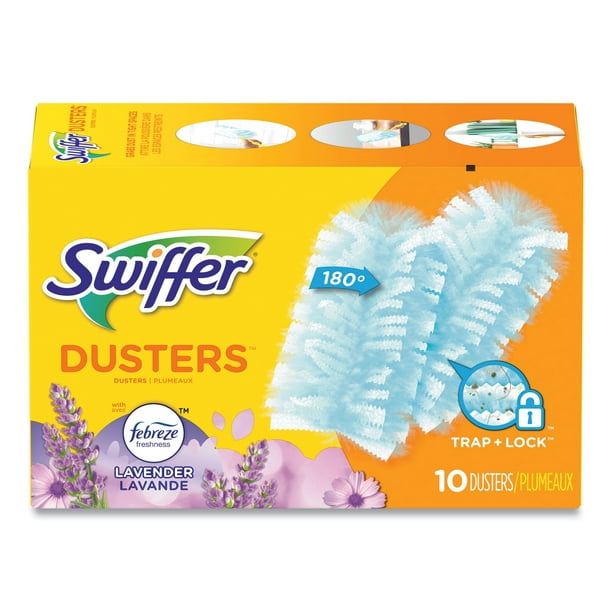 Swiffer Refill Dusters DustLock Fiber, Light Blue, Lavender Vanilla ...