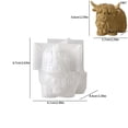 Highland Cow Shape Silicone Molds for Resin Candle Soap, 3D Cow Animal ...