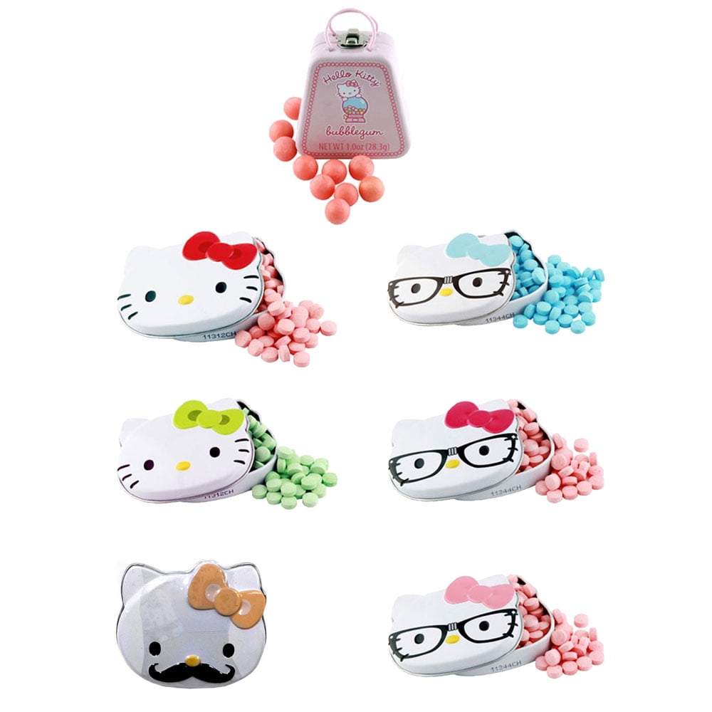 Boston America - Hello Kitty Candy & Gum Tins - SET OF 7 (Mustache ...