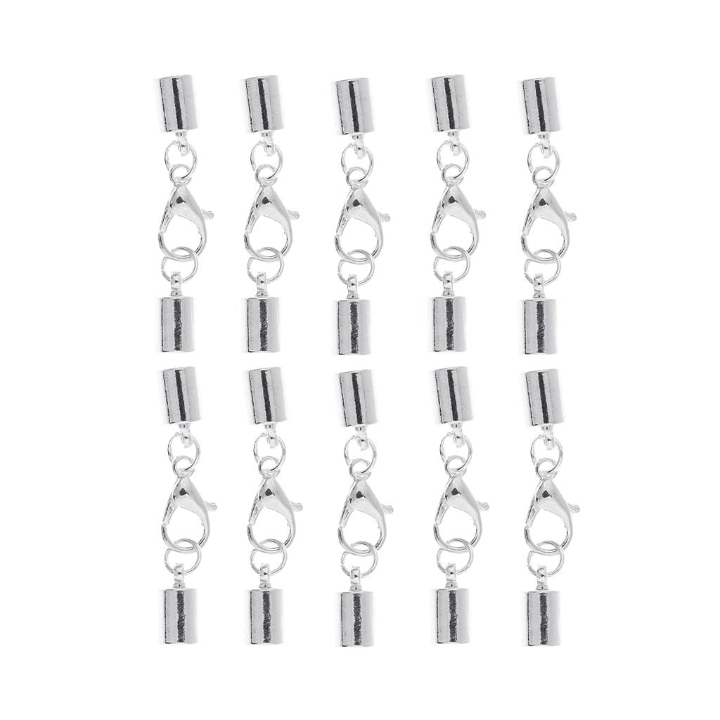 Click here for Colaxi 10 Pieces Leather Cord End Lobster Clasp Fo... prices