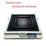 H-E 20 x 24In UV Exposure Unit 80W Silk Screen Printing Vacuum LED ...