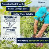 Diamond K Gypsum Powder, Soluble Fertilizer for Plants, Indoor Outdoor ...