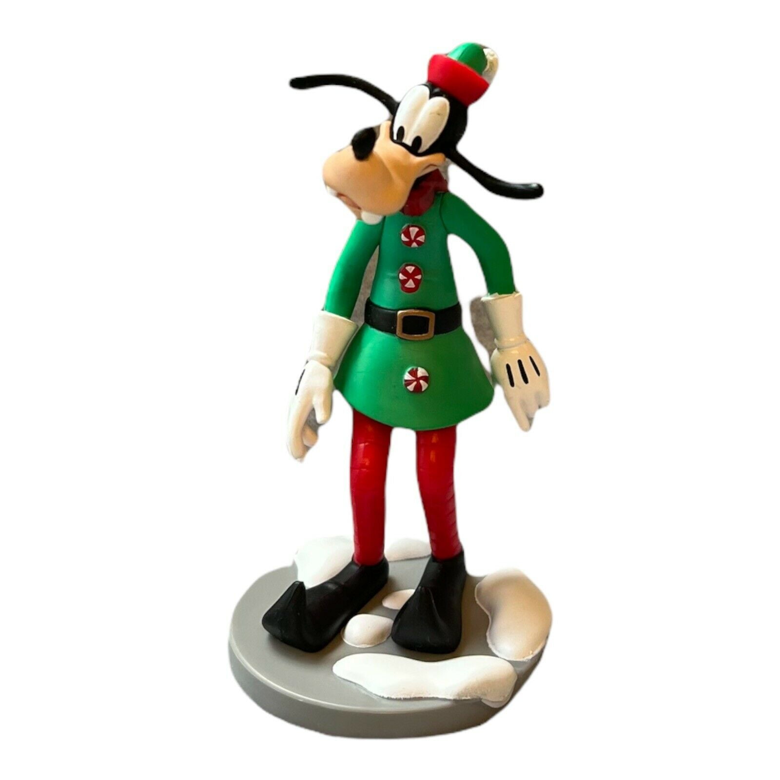 Goofy Santa Candy Cane PVC Cake Topper Holiday Attire Figure Figurine 3 ...