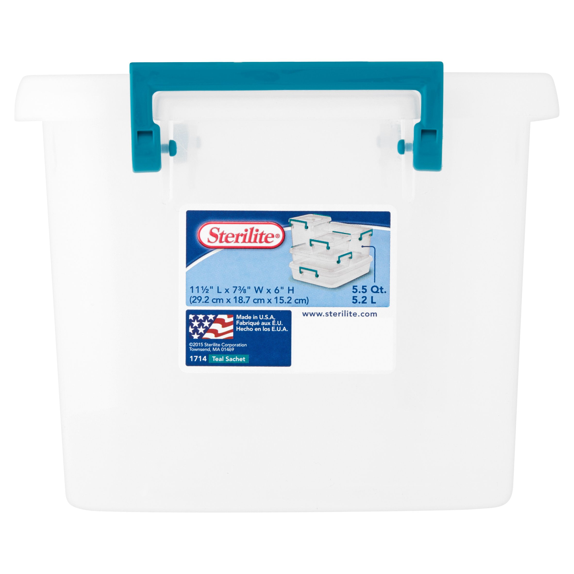 Sterilite 5.5 Qt. Teal Sachet - Walmart.com - Walmart.com