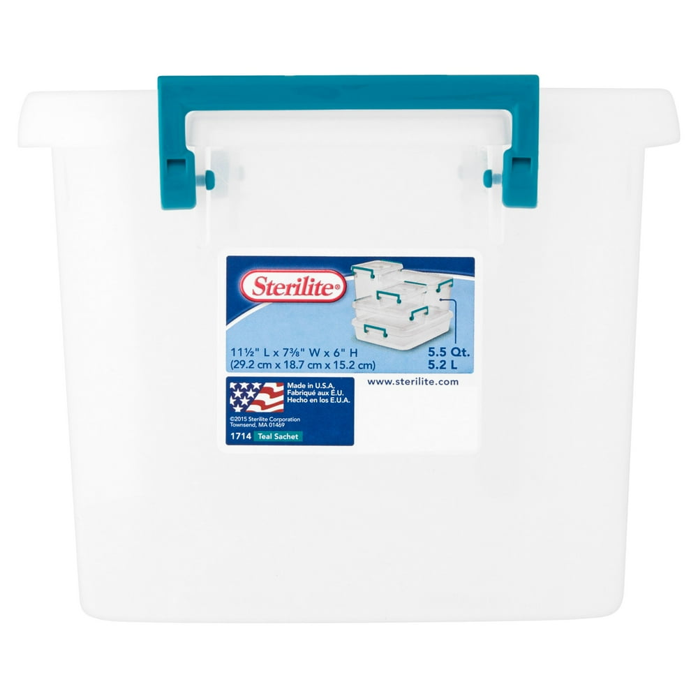 Sterilite 5.5 Qt. Teal Sachet - Walmart.com - Walmart.com