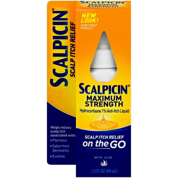 2 Pack - Scalpicin Max Strength Scalp Itch Medication 1.5 oz - Walmart.com