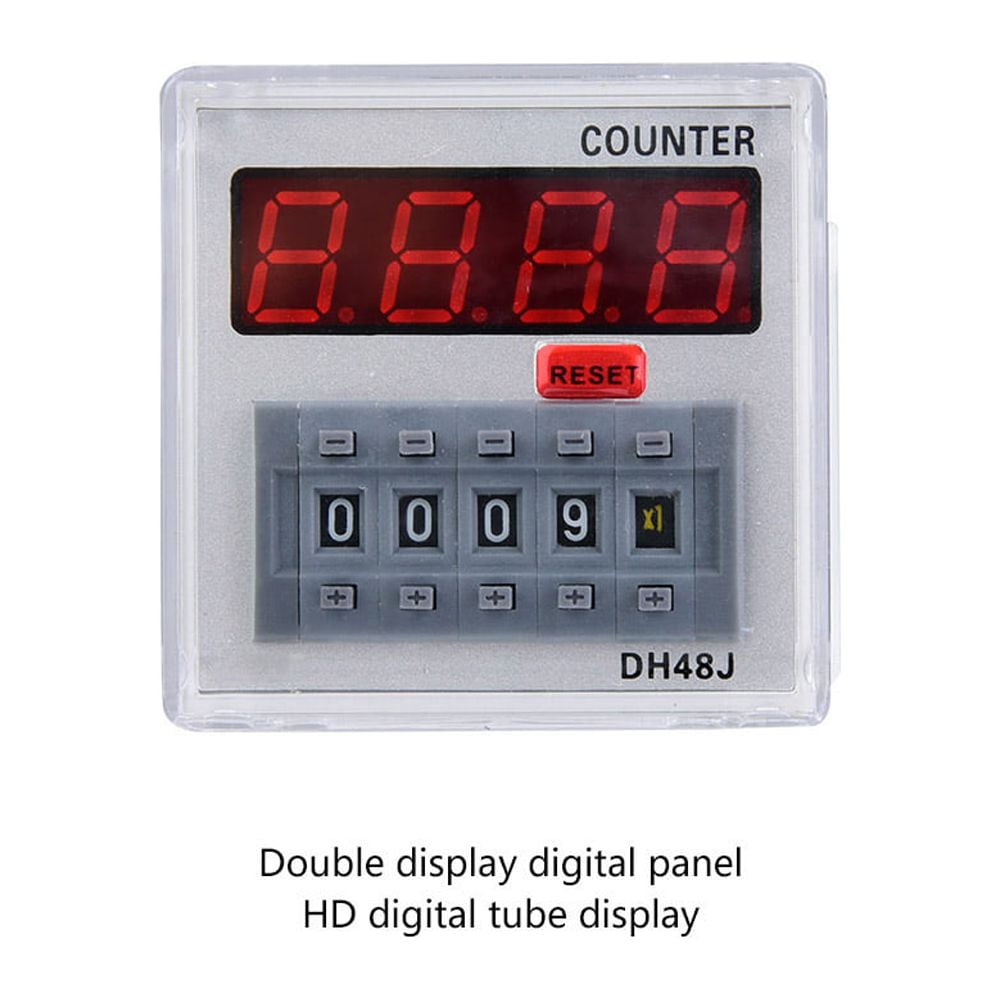 Contador LED, DH48J-A Relé de contador LED de retardo de contador ...