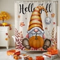 Bathroom Shower Curtain Dwarf Fall Thanksgiving Pumpkin Waterproof ...