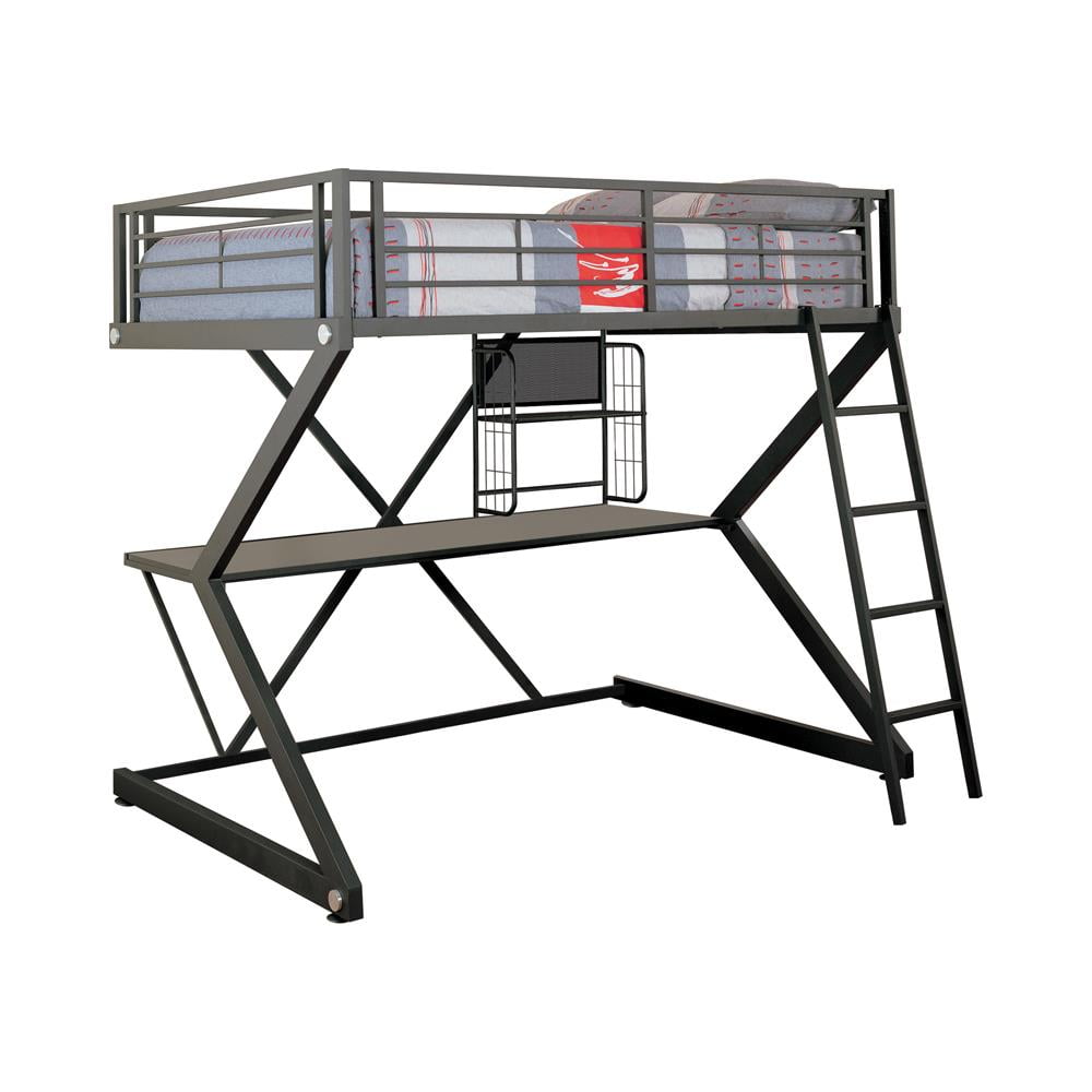 Parkview Full Workstation Loft Bed Black - Walmart.com