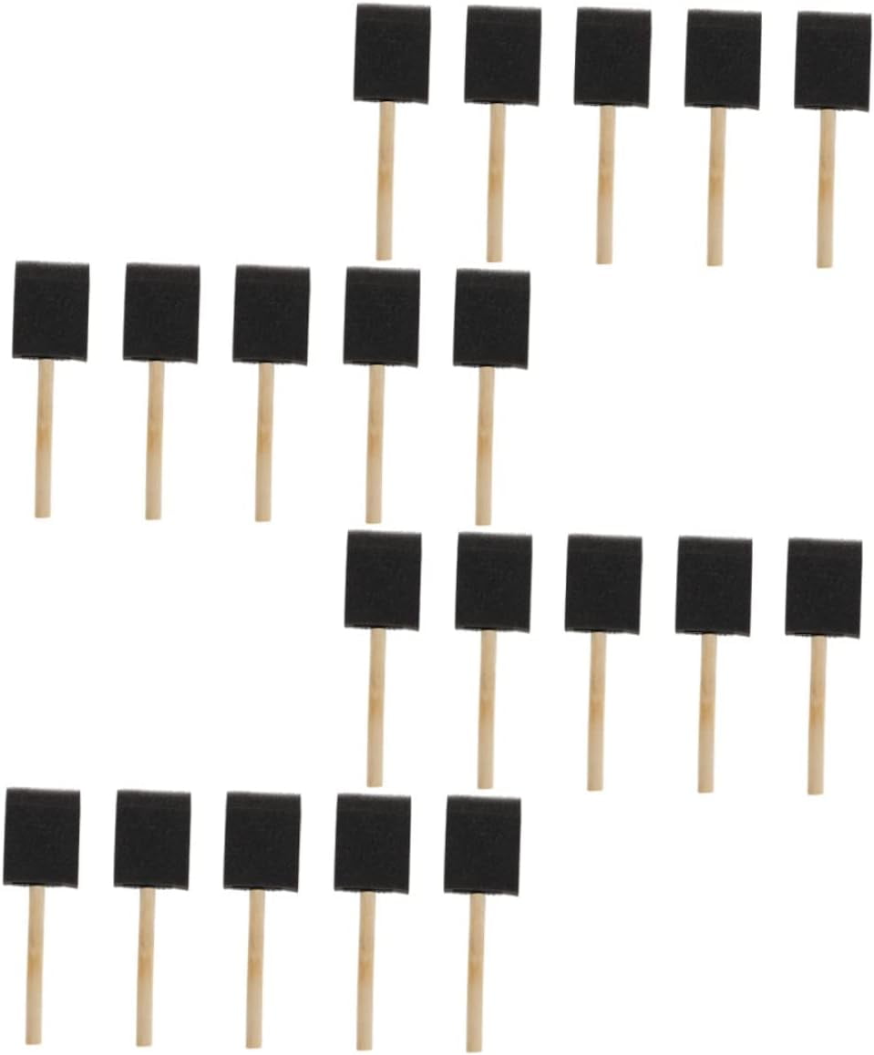 50pcs Sponge Brush Scrubber Sponges Black Sponge Black Pens for Drawing ...