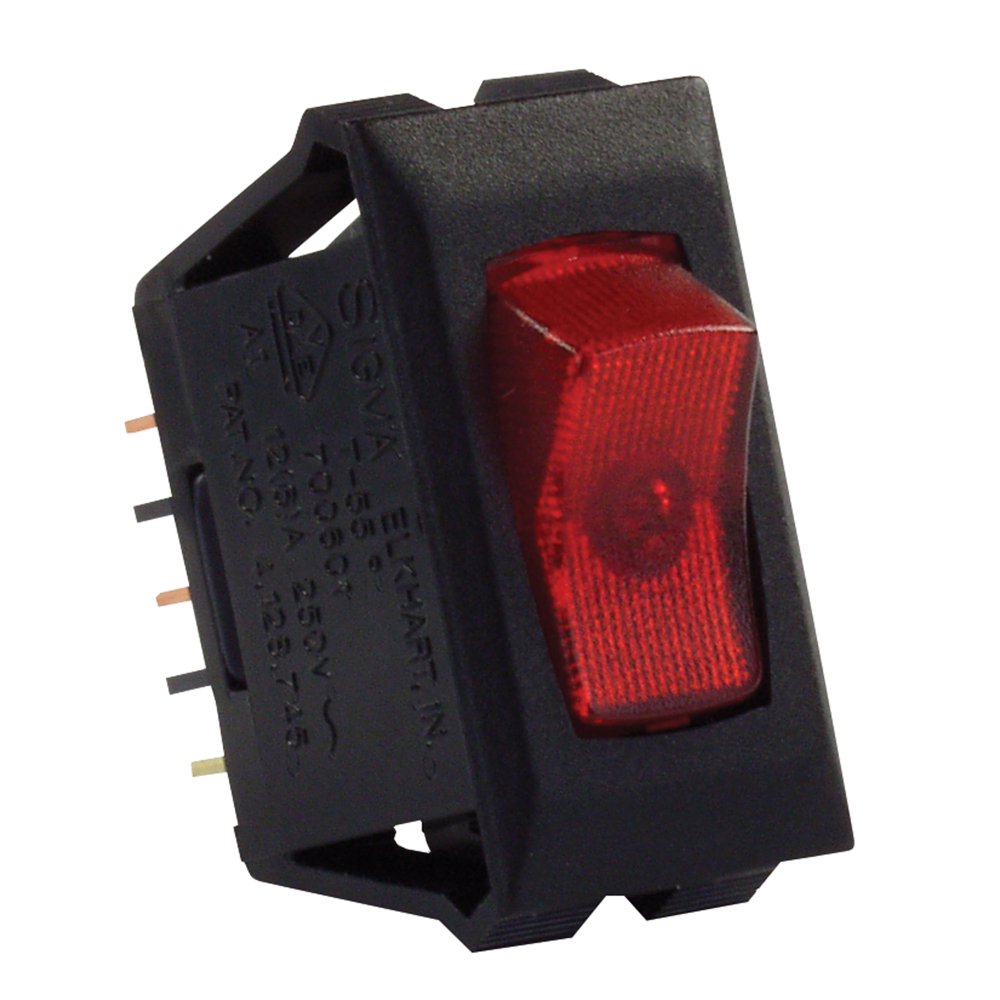 JR Products 12515 Illuminated 120V On/Off Switch - Red/Black - Walmart ...
