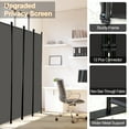 MAYOLIAH Decorative 6 Panel Room Divider, Temporary Cubicle, 10 ft ...