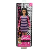 Barbie Fashionistas Doll #147, Long Brunette Hair, Striped Dress ...