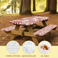 Abstract Paisley Pattern Picnic Table Cover with Bench Covers Retro ...