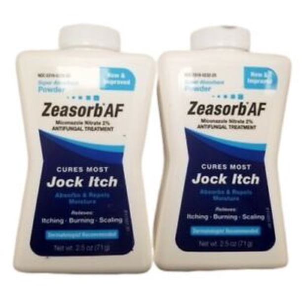 Zeasorb AF Antifungal Powder Jock Itch, etc 2.5oz ( 2 pack ) BLUE ...