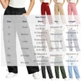 Pants for Women Trendy Lightweight Elastic Waist Summer Wide Leg ...