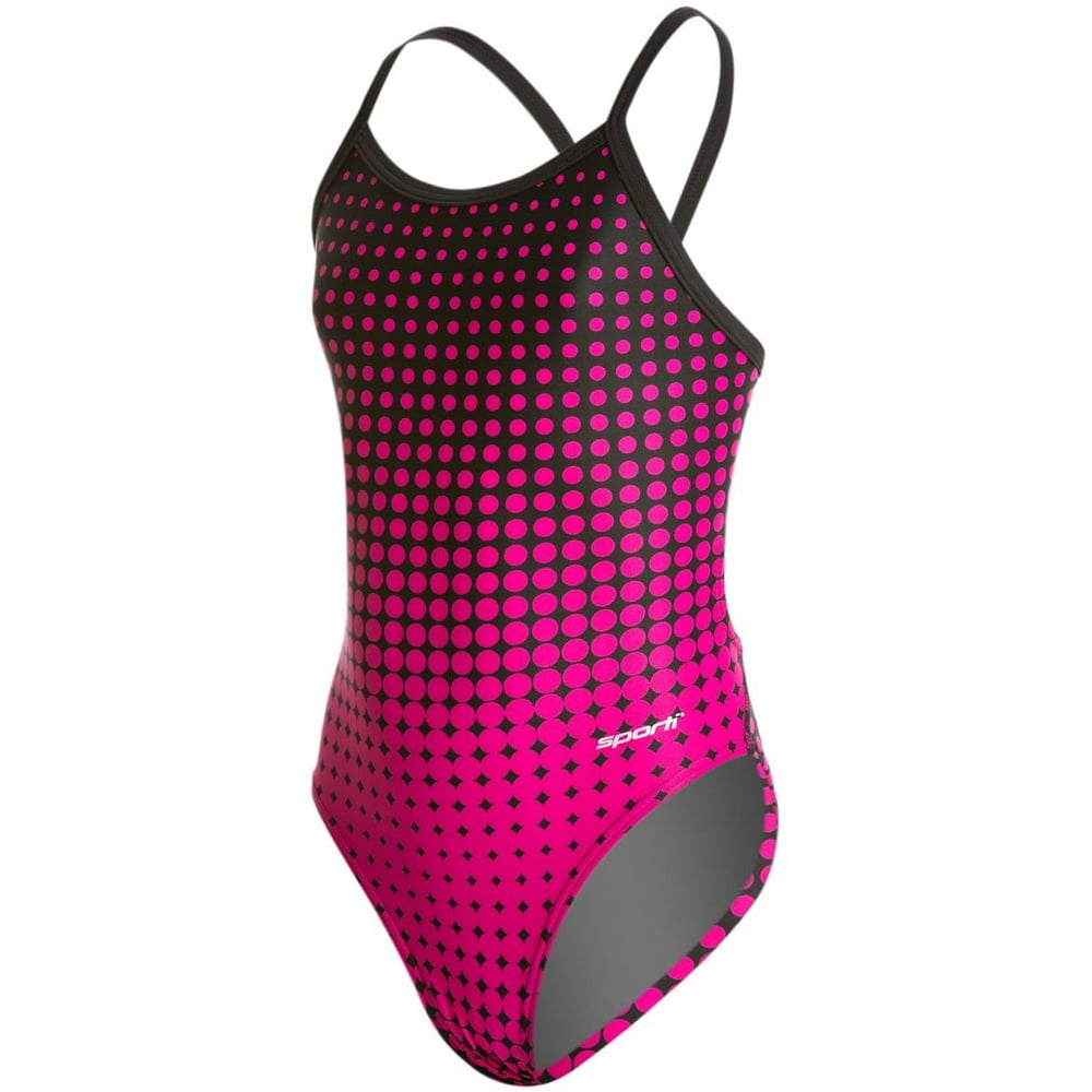 Sporti Sporti Molecule Thin Strap One Piece Swimsuit Youth 22 28 24y