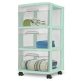 Sterilite 3 Drawer Cart Classic Mint - Walmart.com