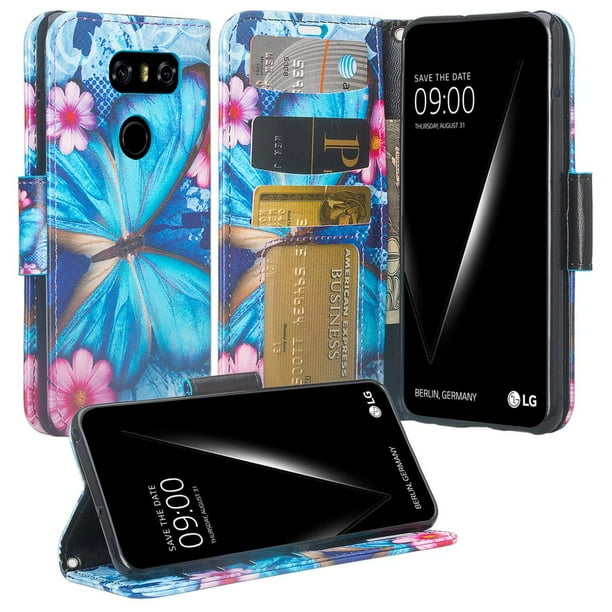 LG G8 Thinq Wallet Case [Kickstand] Cute Phone Case Cover Girls Women ...