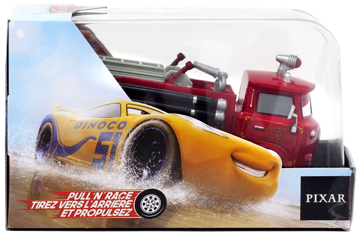Disney / Pixar Cars Pull 'N' Race Red Diecast Car - Walmart.com