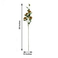 Efavormart Pack of 2 38" Gold Silk Long Stem Roses, Artificial Flowers ...