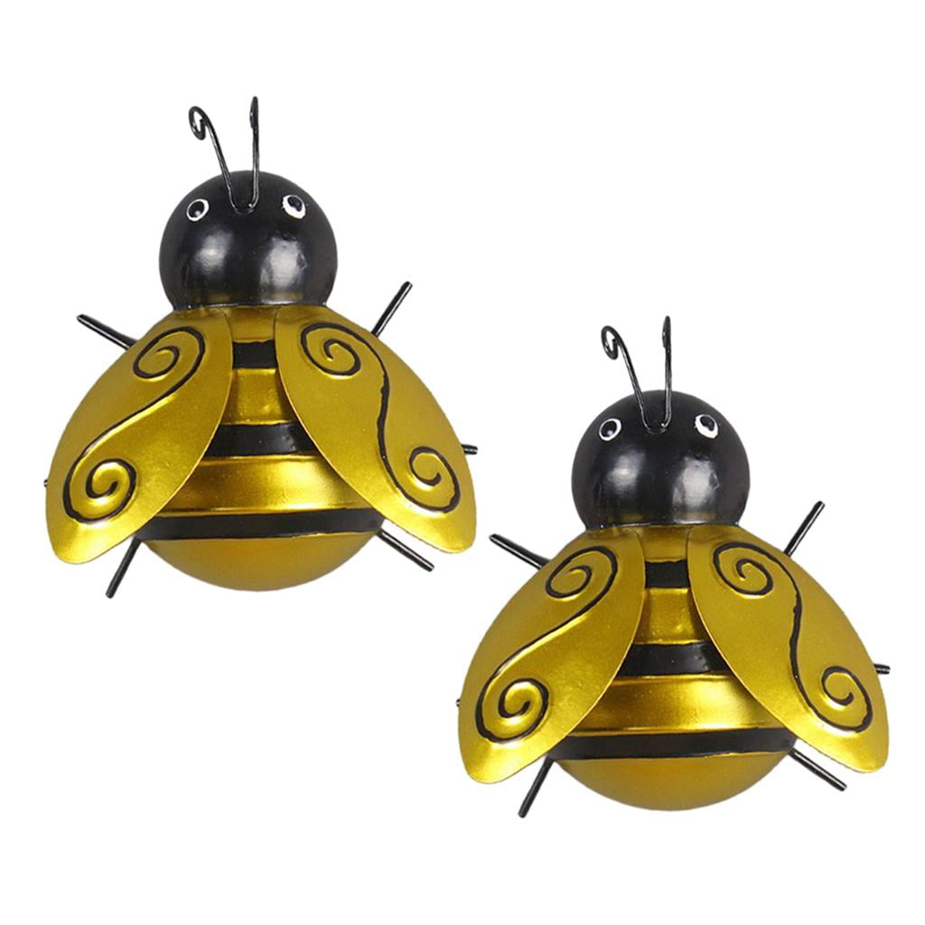 2x Hanging Sculpture Wall Art Garden Decor Bugs Small - Walmart.com