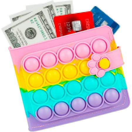 Pop Purse Wallet Bag For Girls Women Fidget Pops Poppet It Cute Mini ...