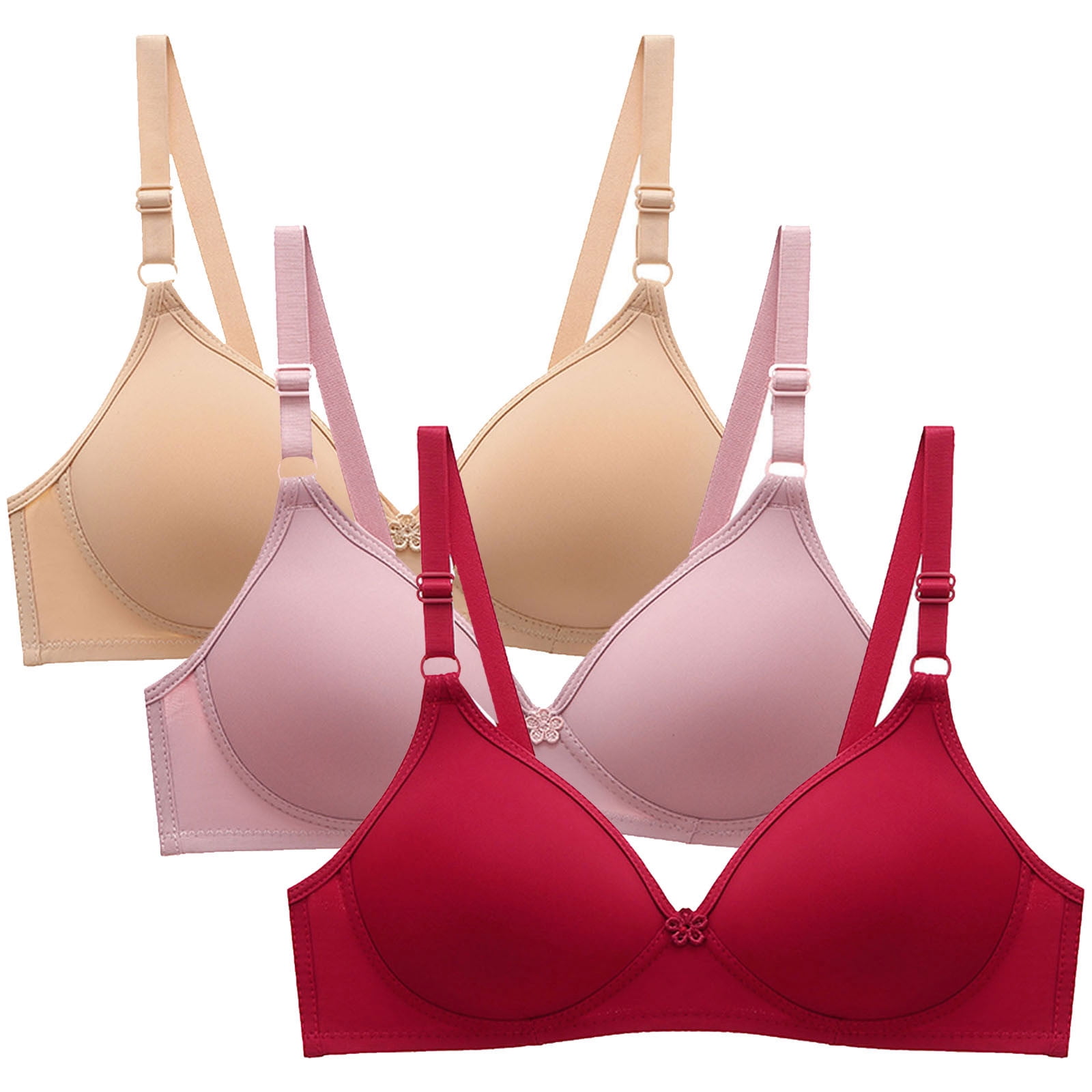 Click here for Erwazi 3 Pack Womens Wireless Full Figure Bras Com... prices