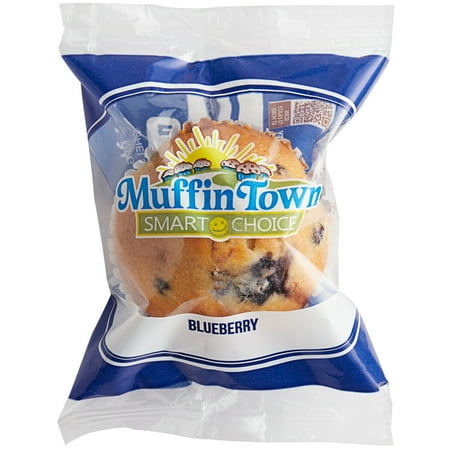Muffin Town Smart Choice 2 oz. Individually Wrapped Blueberry Muffin ...