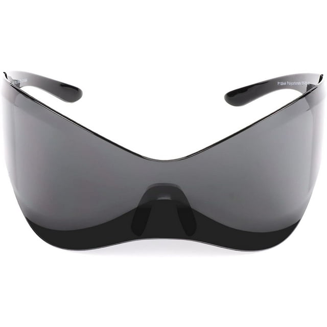 Sunny Pro Futuristic Oversized Sunglasses for Women Men Fashion Wrap ...