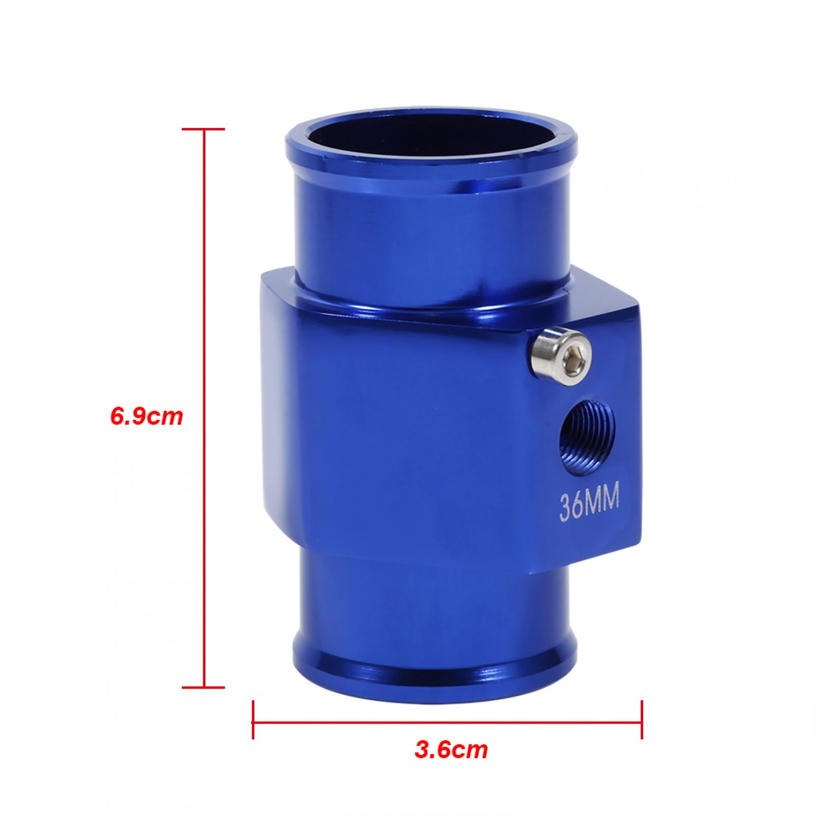 Gauge Radiator Hose Temp Sensor, 36mm Blue Water Temperature Joint Pipe ...