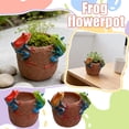 5x5in Vintage Frog Planter,Adorable Resin Flower Pot and Rustic Plant ...