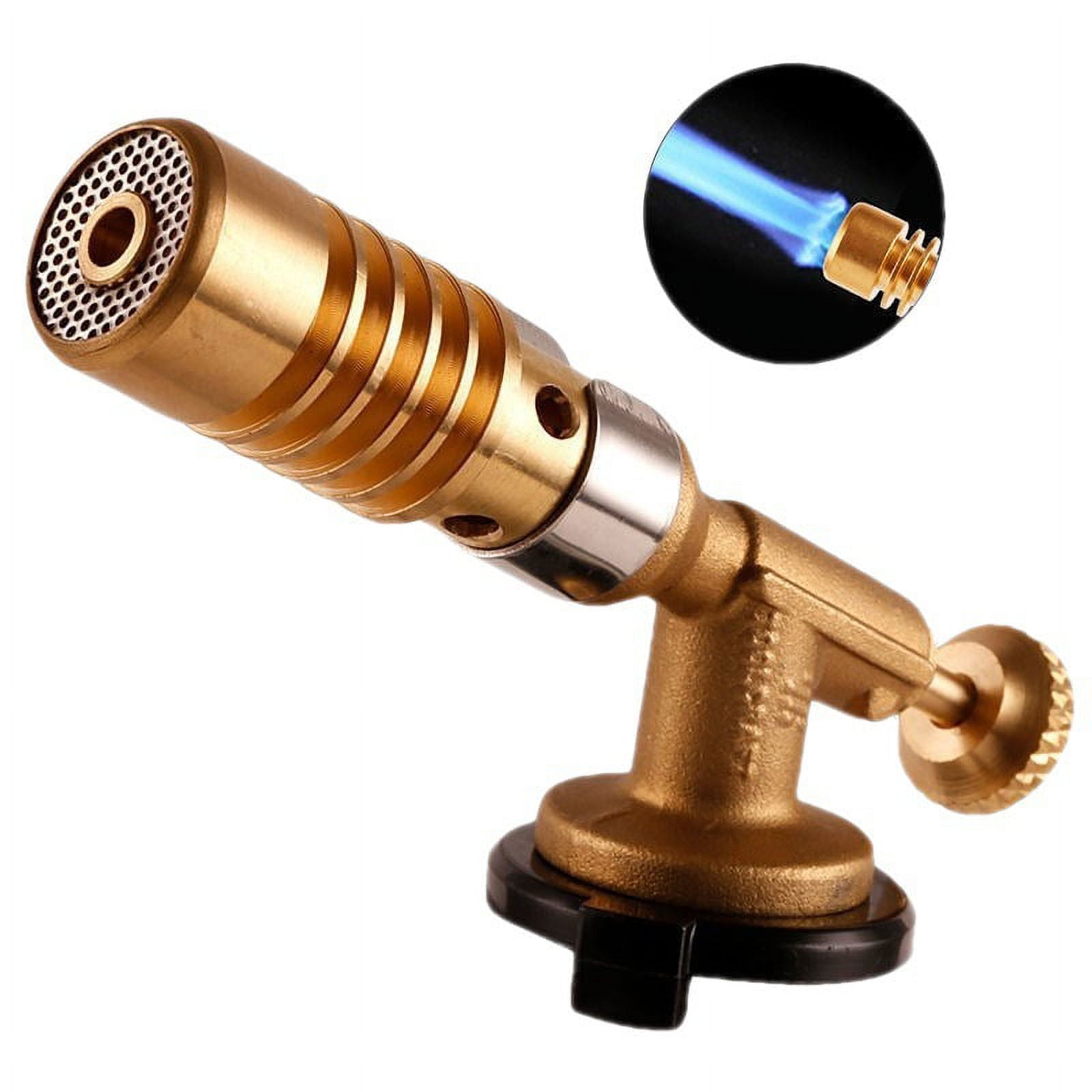 Soplete de Gas portátil, pistola de llama, soplete, llama de cobre, quemador de gas butano ...