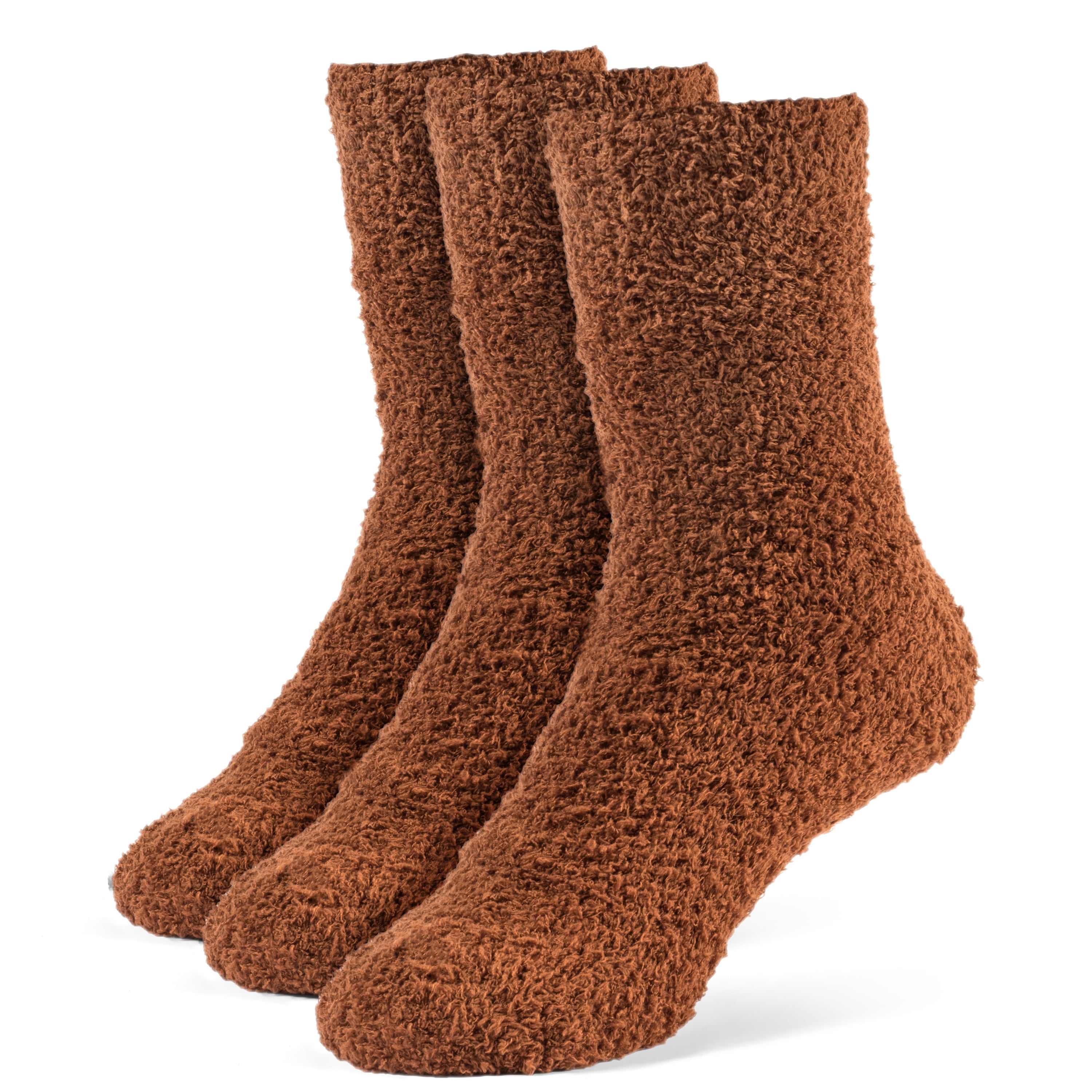 Galiva Girls' Fuzzy Crew Cozy Socks - 3 Pairs - Walmart.com