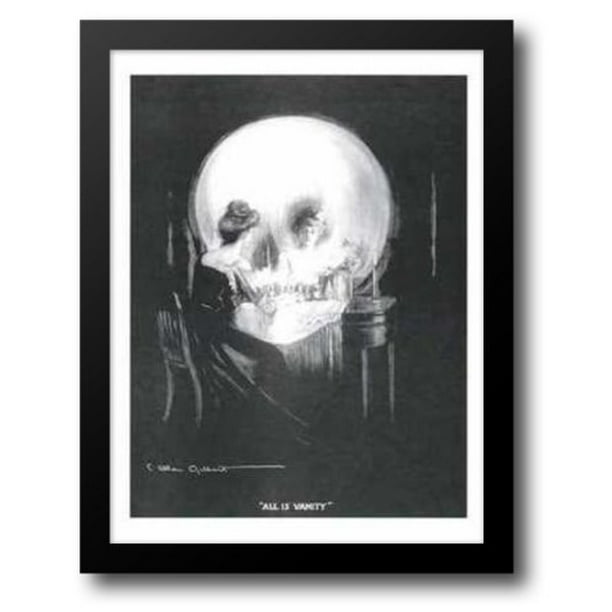 All is Vanity 15x19 Framed Art Print by Gilbert, C. Allan - Walmart.com ...