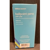 Office Depot Grip Ballpoint Pens, Medium Point, 1.0 mm, White Barrel ...