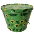 Mainstays 24oz Outdoor Citronella Candle Metal Bucket, Sunflower Green ...